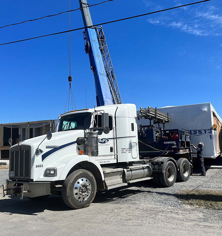Oversized cargo transportation service